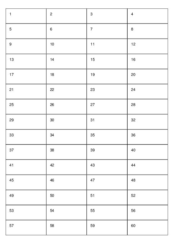 60 Up Return Address Labels With Text IWorkCommunity