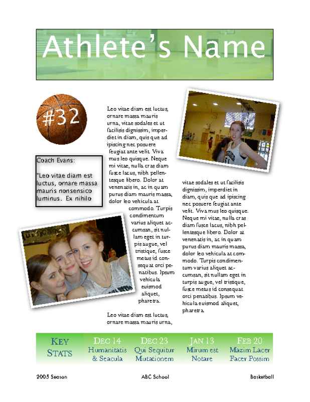 Athlete Showcase Flyer • iWorkCommunity