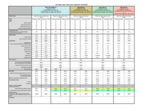 Auto Lease Comparison Worksheet • iWorkCommunity