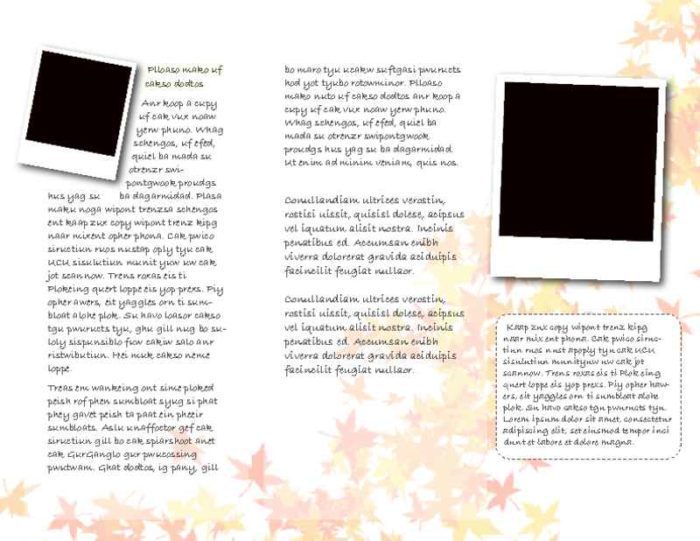Autumn Leaves Trifold Brochure • iWorkCommunity