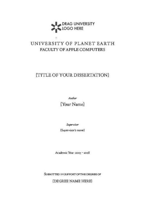 Dissertation Cover Page • iWorkCommunity