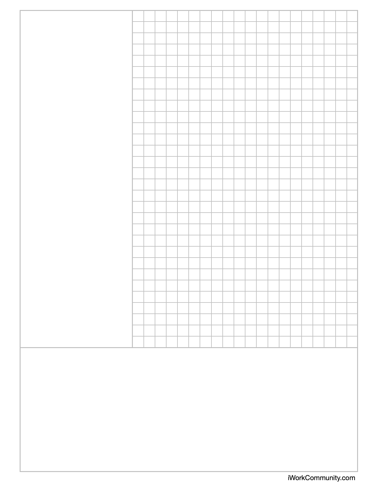 Cornell Notes with Quarter Inch Graph in Notes Section for Pages ...