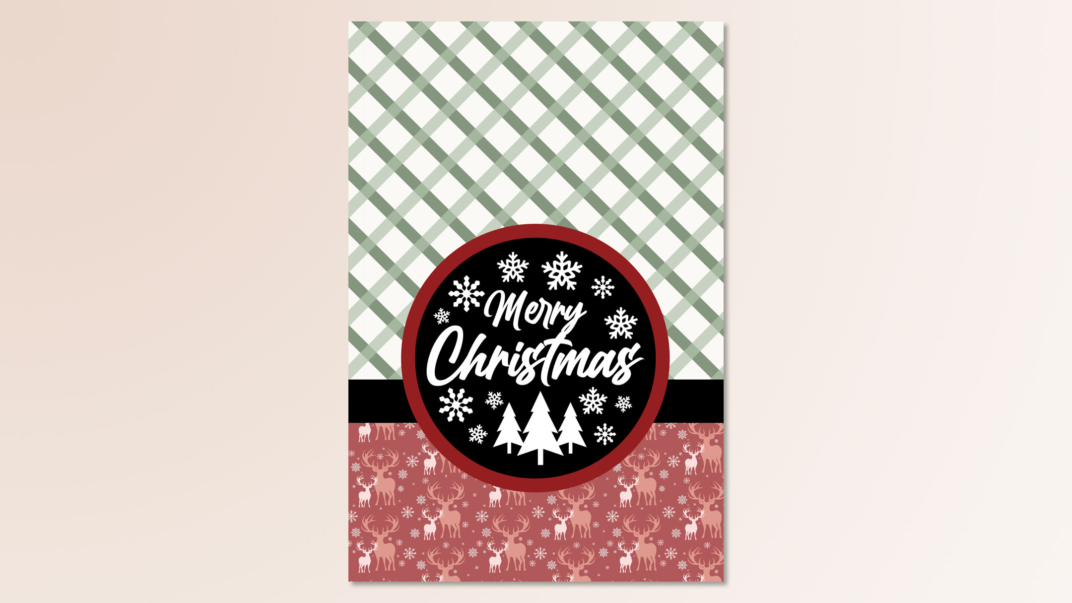 Vertical Merry Christmas Vintage Christmas Card • iWorkCommunity