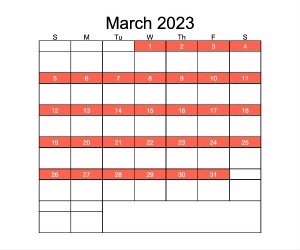 2023 Planning Calendar Horizontal A4 • iWorkCommunity