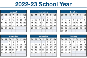 2022-2023 School Calendar Templates • iWorkCommunity